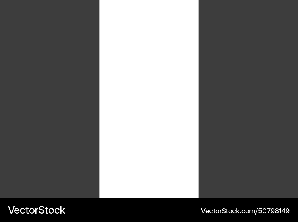 Greyscale flag of peru Royalty Free Vector Image