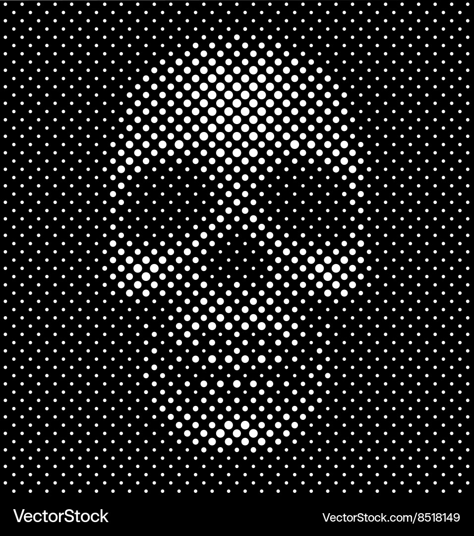 Halftone dot skull background Royalty Free Vector Image