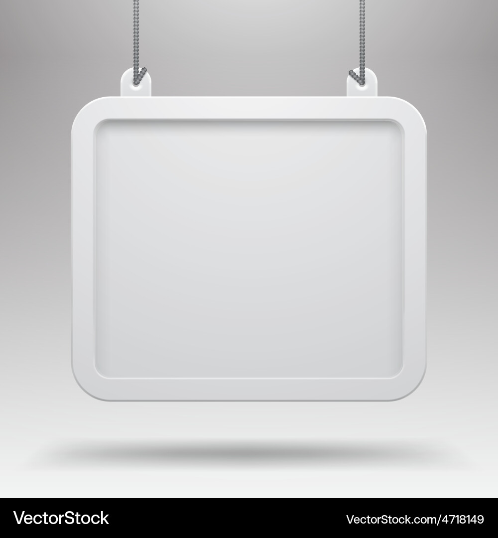 Hanging sign Royalty Free Vector Image - VectorStock