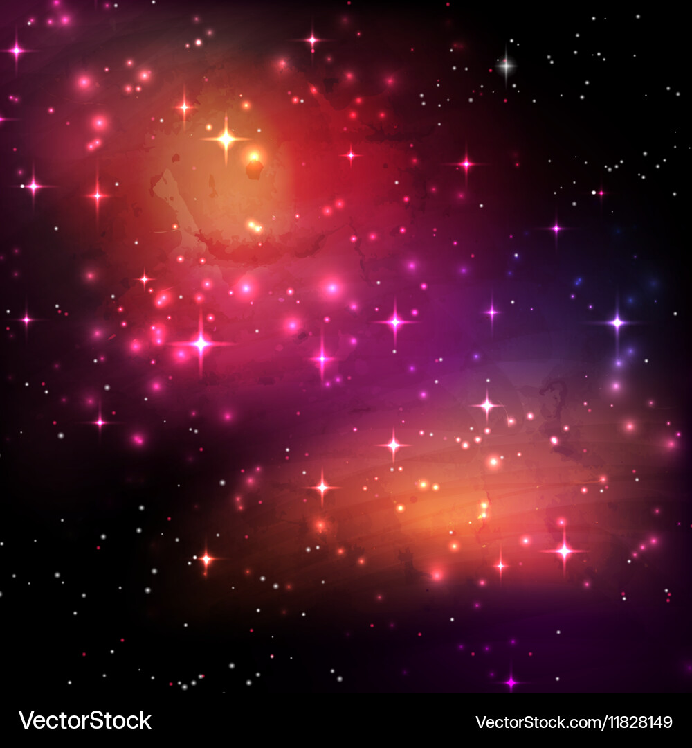Space galaxy background Royalty Free Vector Image