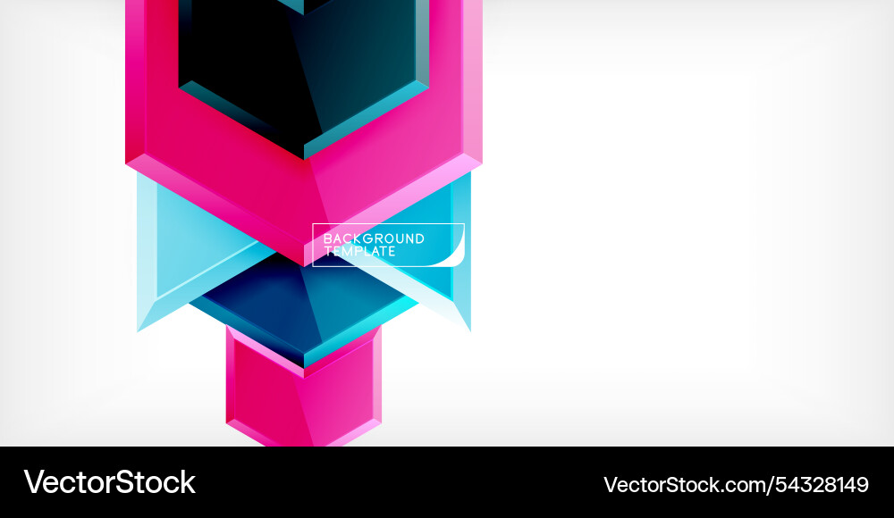 Technology dynamic arrow geometric background Vector Image