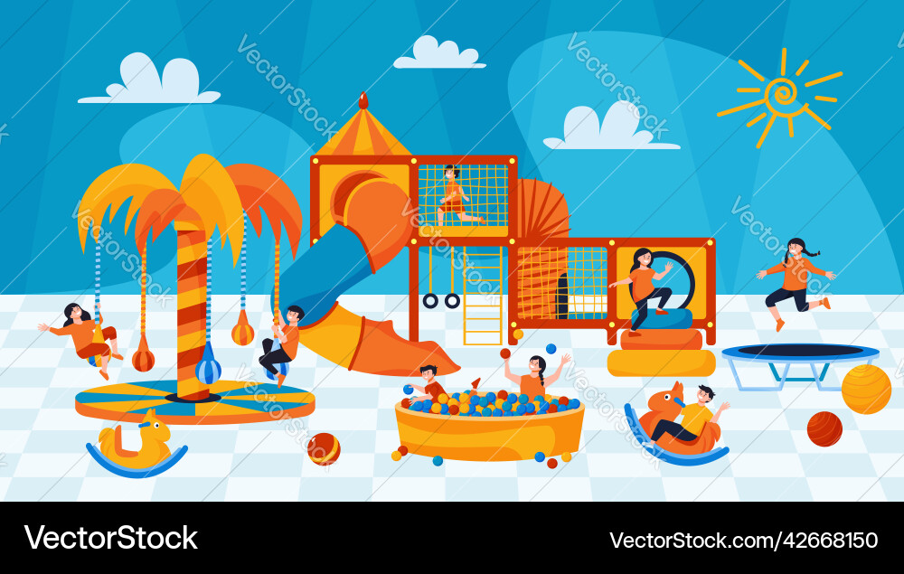 Children playroom Royalty Free Vector Image - VectorStock