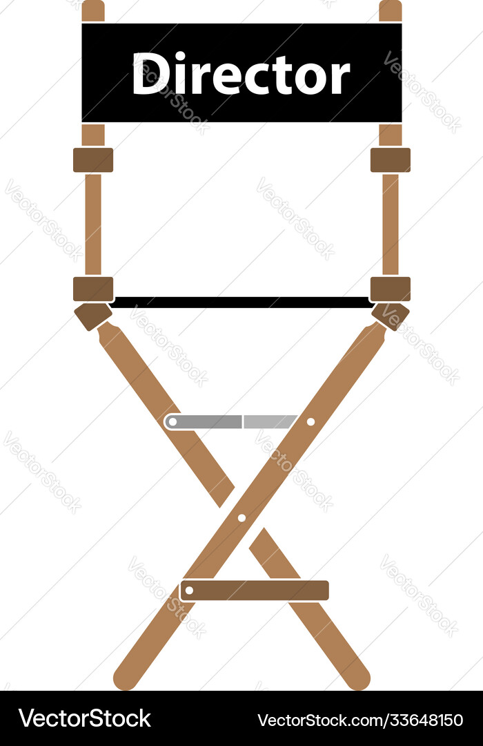 Director chair icon Royalty Free Vector Image - VectorStock