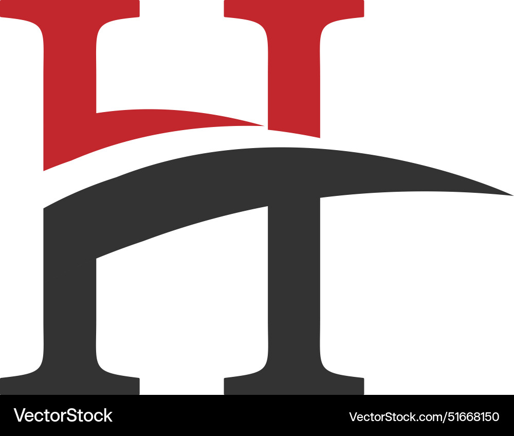 H letter logo design h logo template icon Vector Image