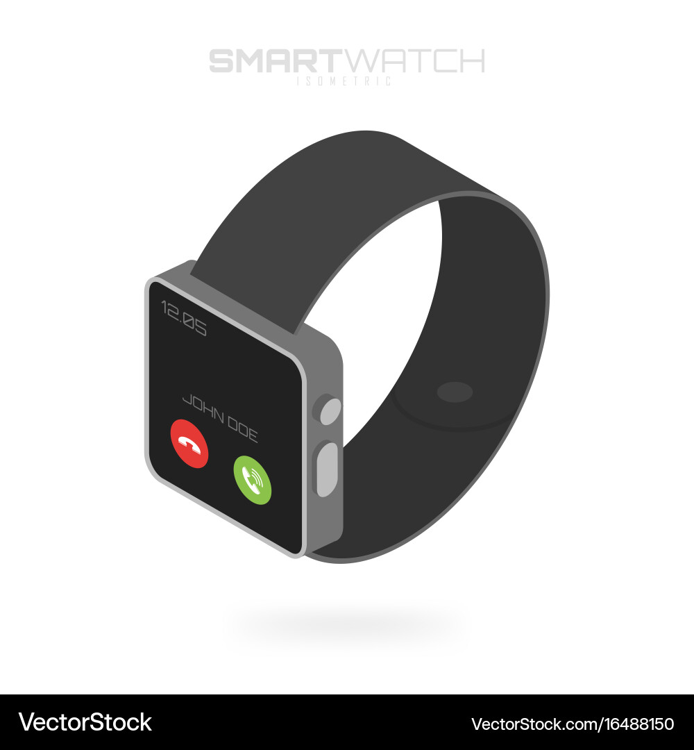 Isometric Smart Watches Royalty Free Vector Image