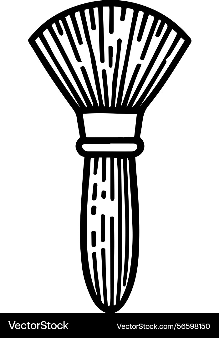 Simple icon of a brushes logo design Royalty Free Vector