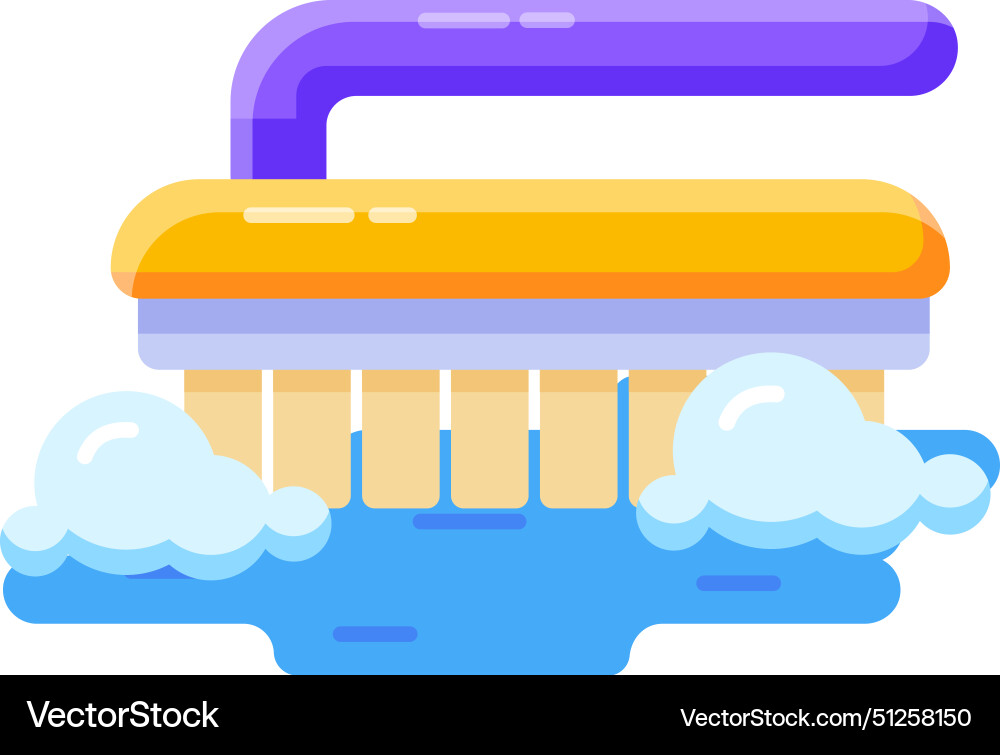 Washing brush Royalty Free Vector Image - VectorStock