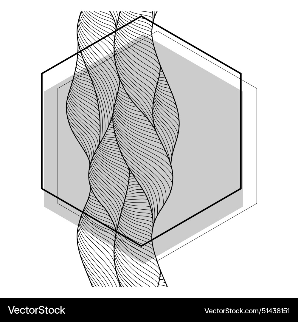 Card design with waves background sea river Vector Image