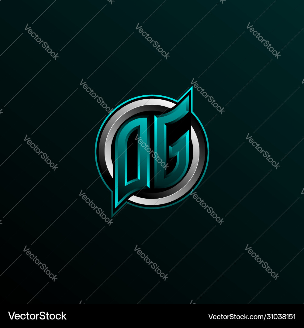 Initial dg logo design og Royalty Free Vector Image