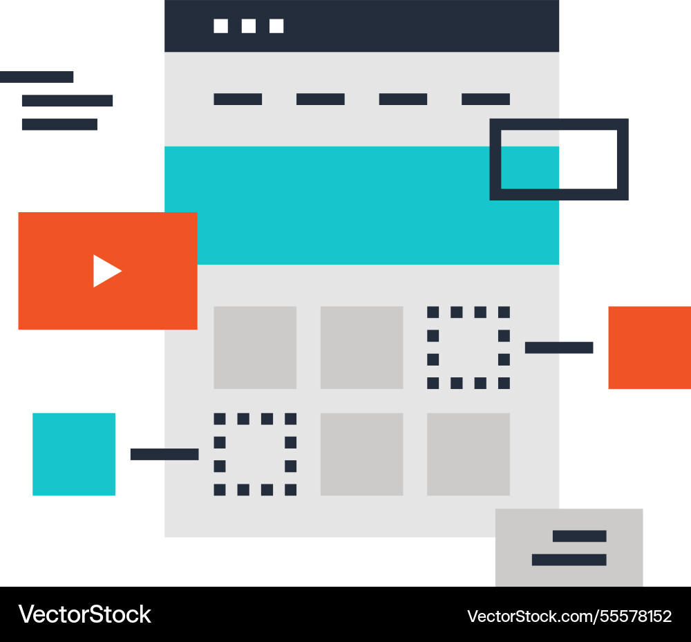 Banners flat web icon concept Royalty Free Vector Image