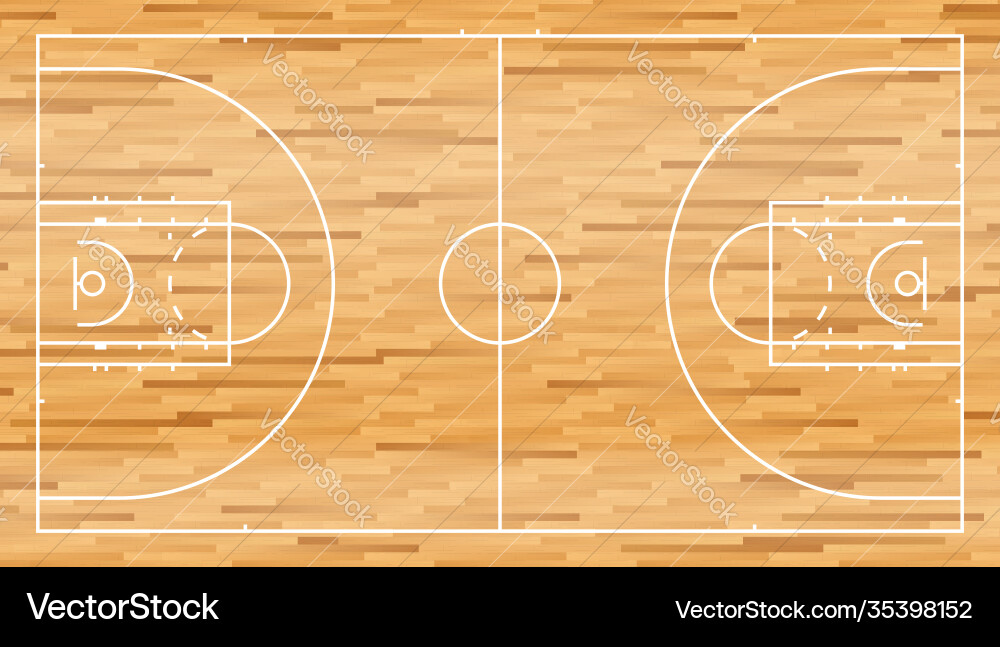 Basketball Court Flooring Royalty Free Vector Image