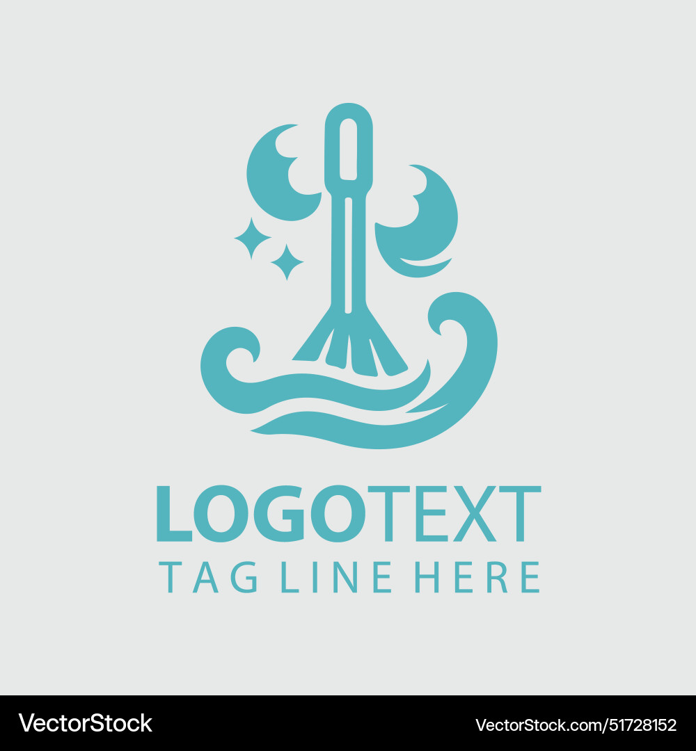 Cleaner logo Royalty Free Vector Image - VectorStock