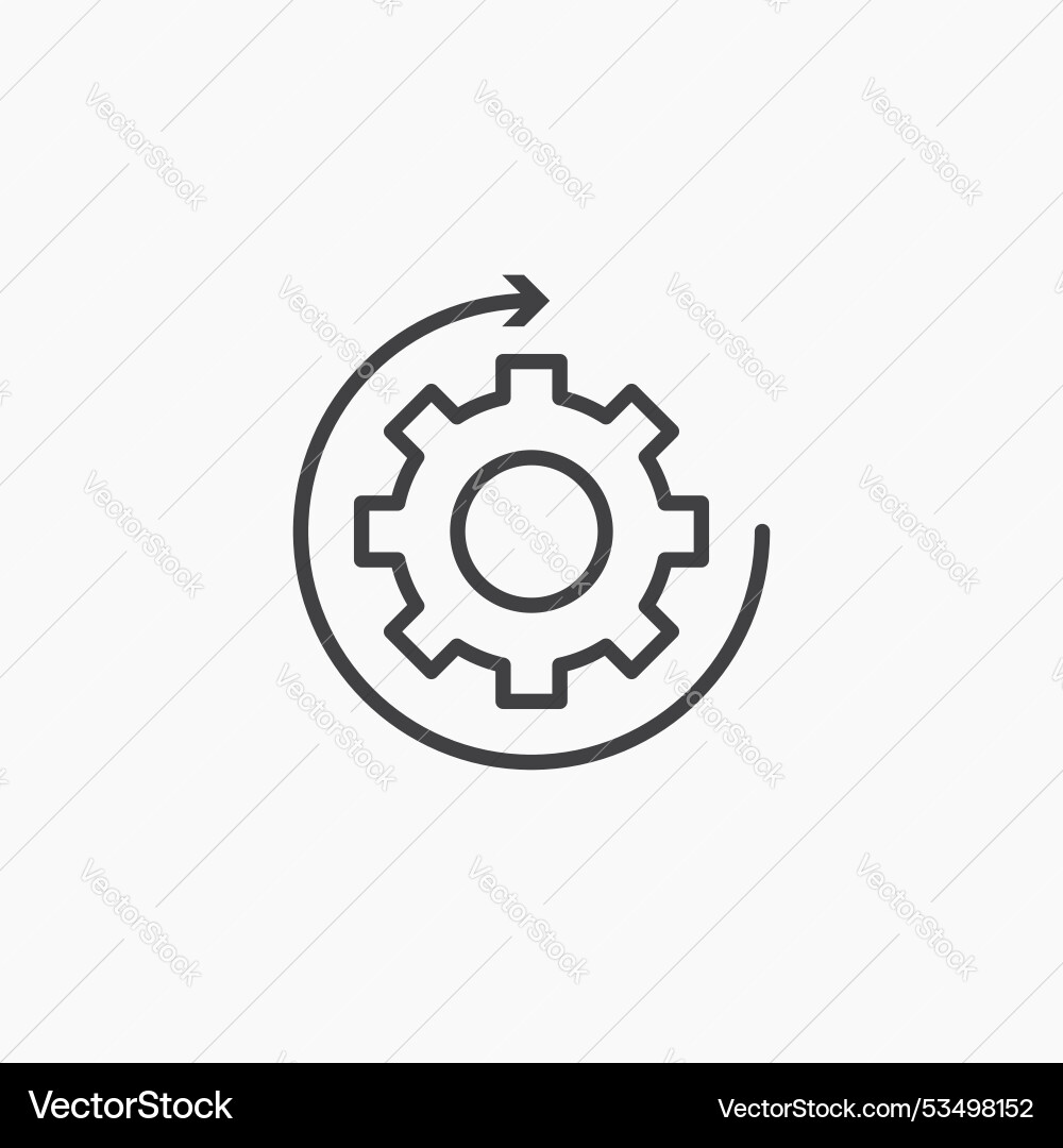Continuous changesline in thin line black color Vector Image