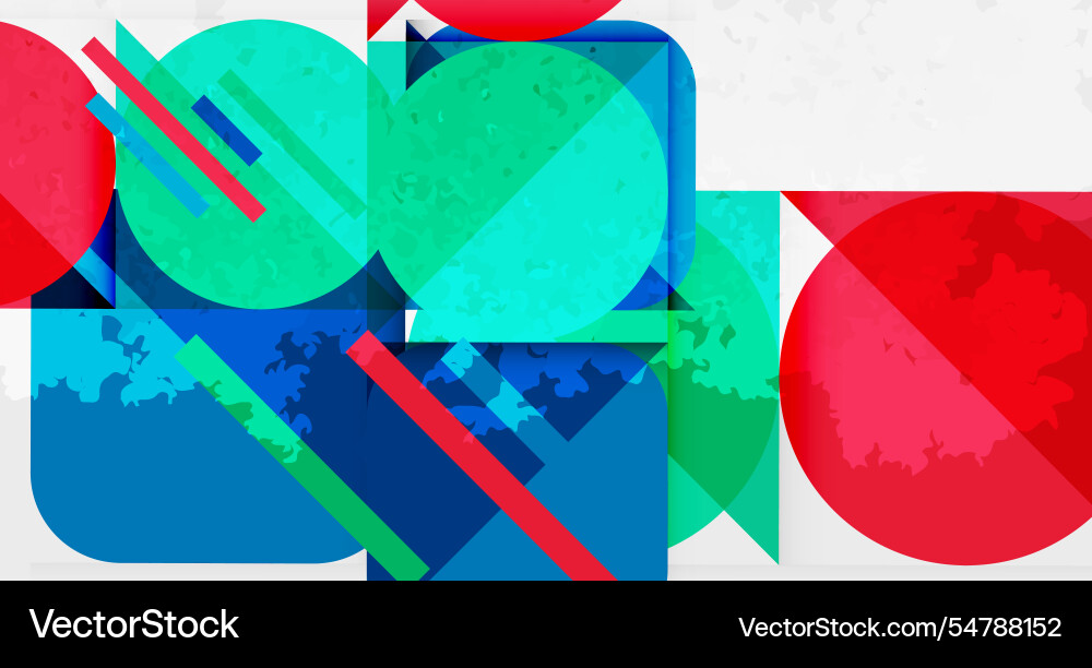 Grainy texture geometric abstract background Vector Image