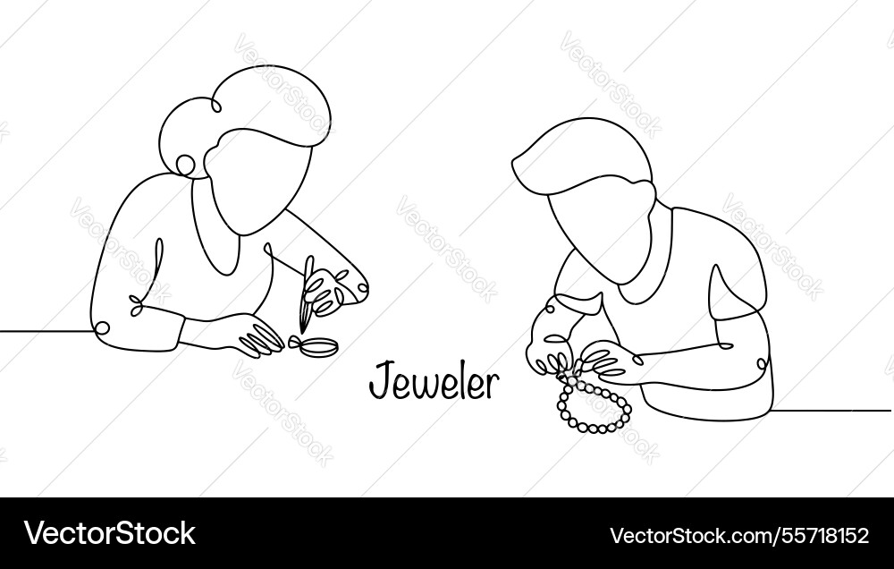 Jewelers Royalty Free Vector Image - VectorStock