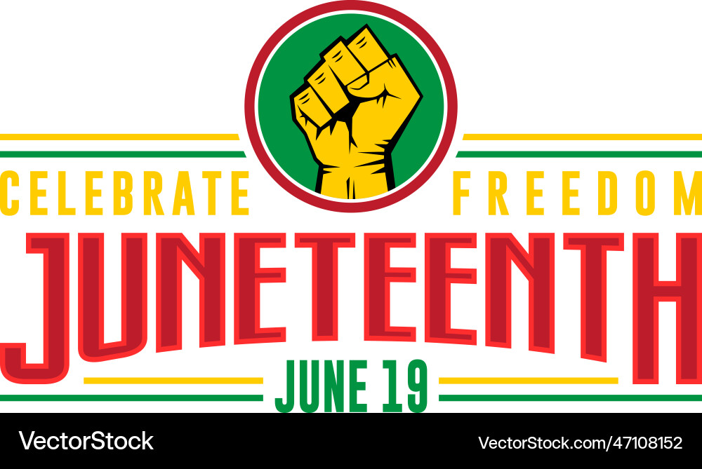 Juneteenth design 26 Royalty Free Vector Image