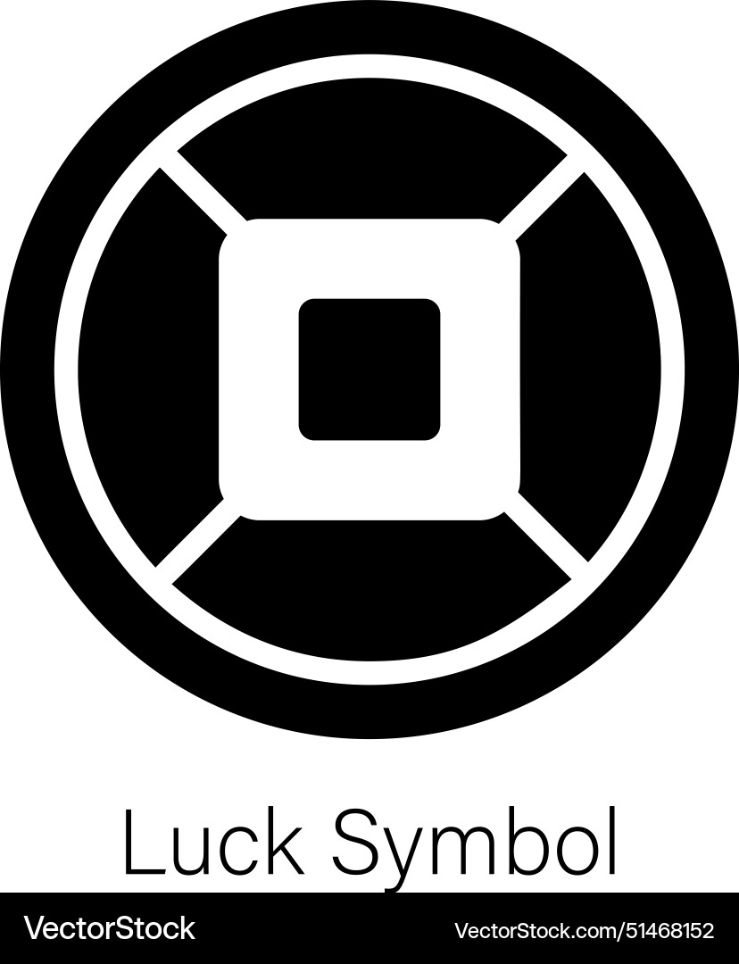 Luck symbol Royalty Free Vector Image - VectorStock