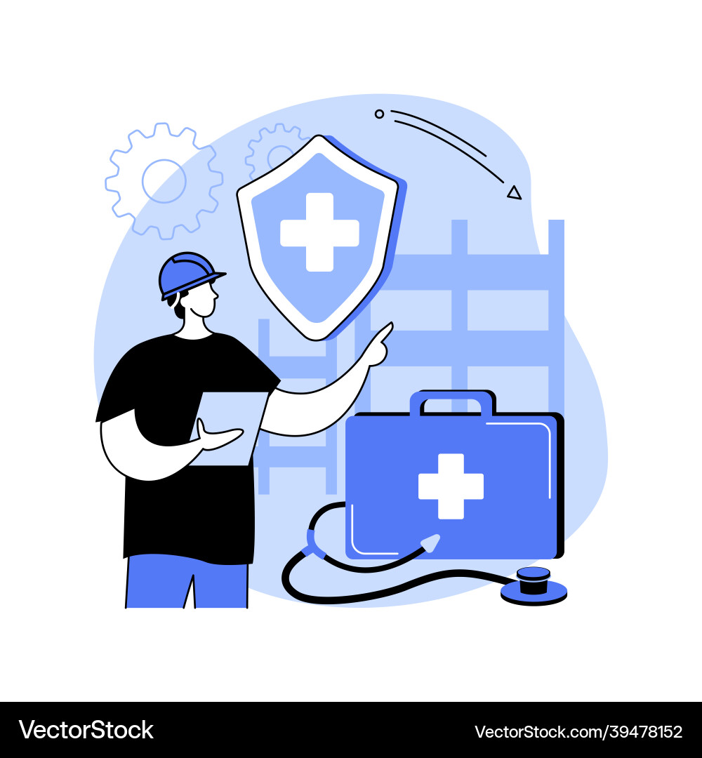 Occupational health abstract concept Royalty Free Vector