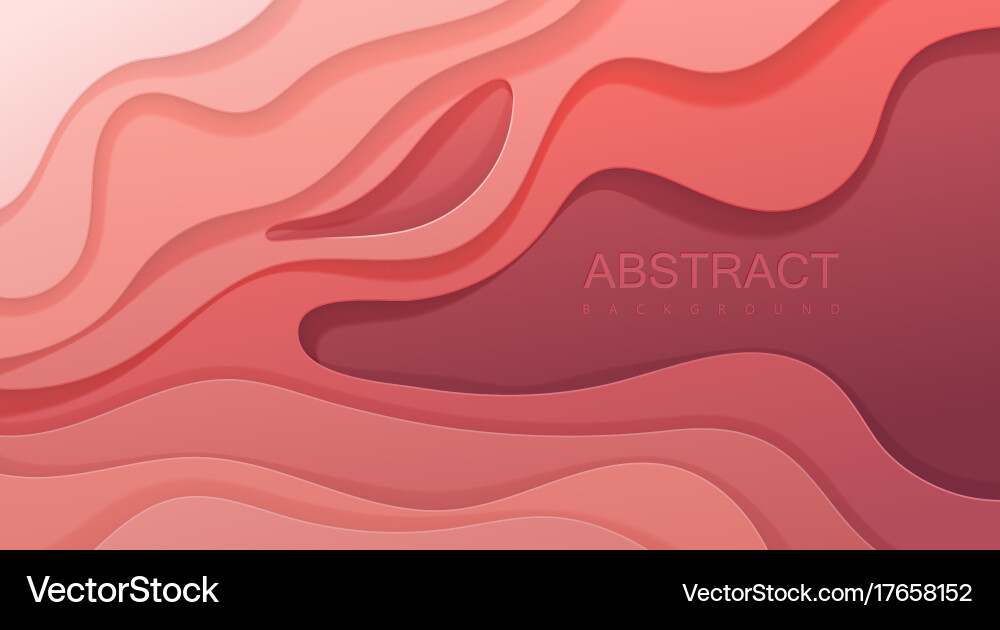 Realistic paper cut background Royalty Free Vector Image