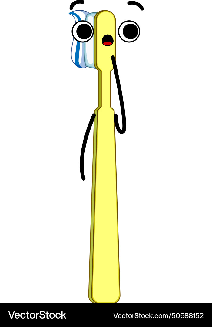 Tooth toothbrush cartoon Royalty Free Vector Image