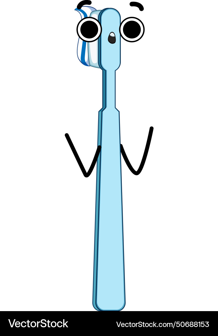 Eco toothbrush cartoon Royalty Free Vector Image