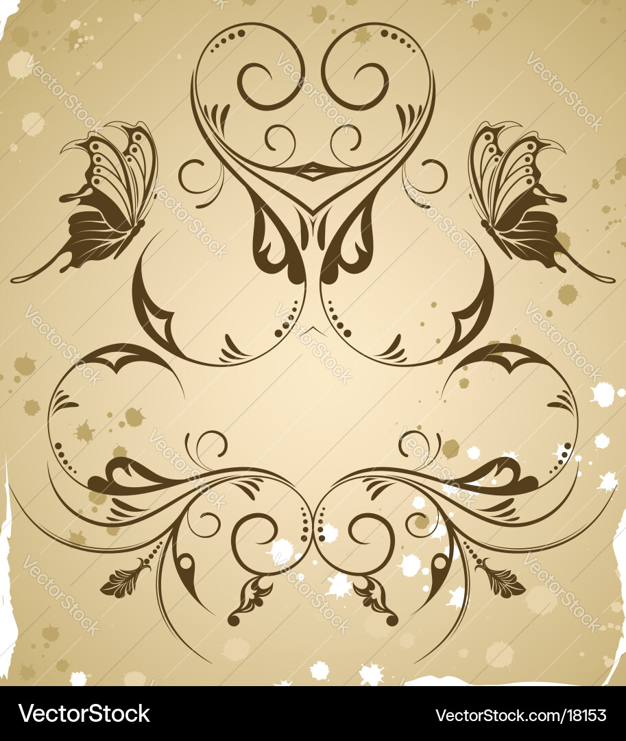 Flower design background Royalty Free Vector Image