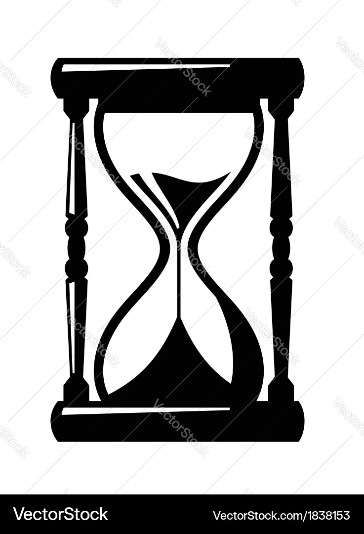 Sand hourglass icon Royalty Free Vector Image - VectorStock