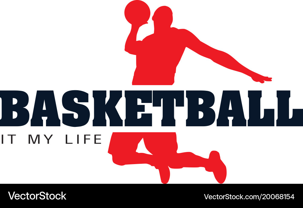 Basketball Life Silhouette Royalty Free Vector Image
