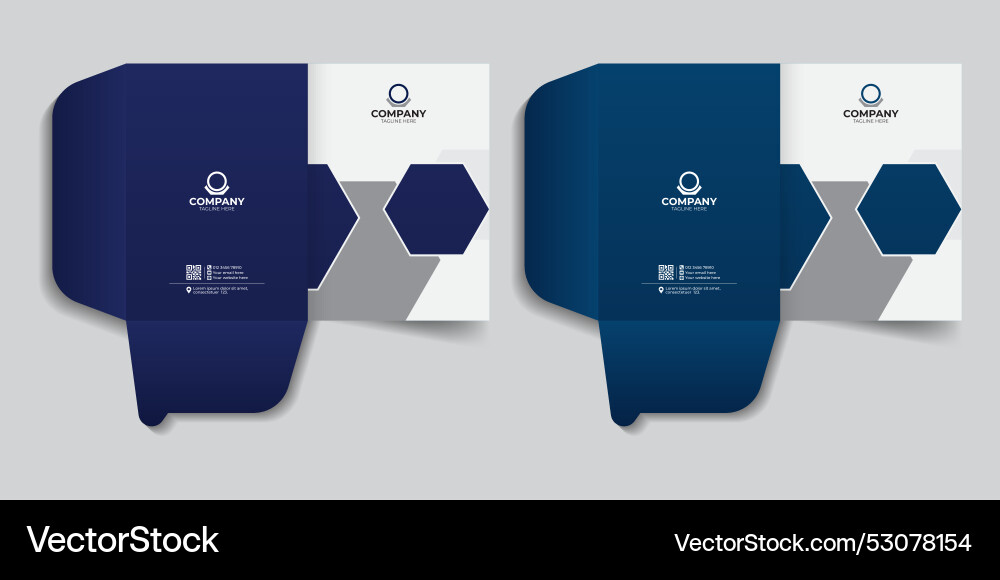 Creative file folder design for your business Vector Image
