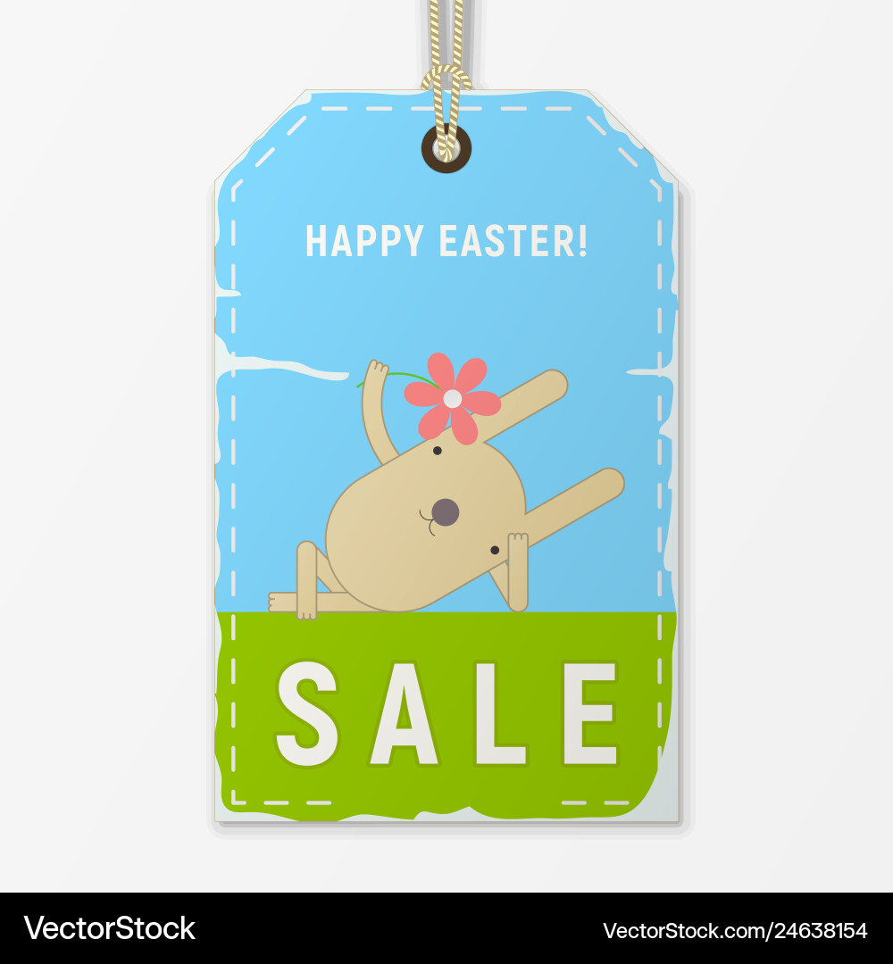 Easter price tag Royalty Free Vector Image - VectorStock