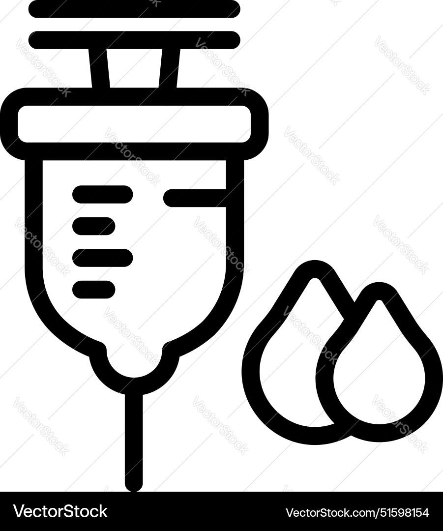 Medical dropper being used for accurate dosage Vector Image