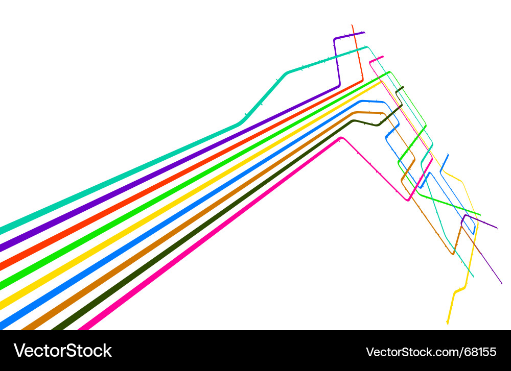 Abstract Subway Network Royalty Free Vector Image
