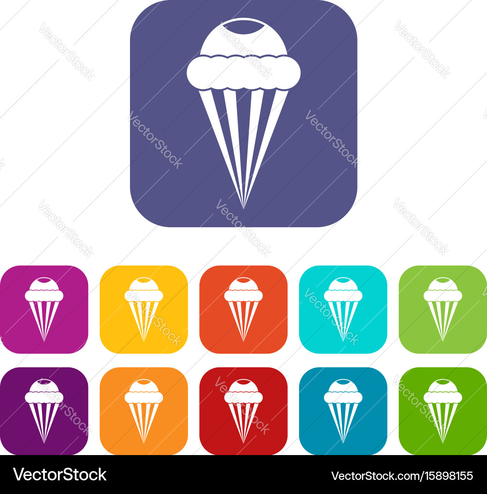 Eis Icons Set Lizenzfreies Vektorbild - VectorStock