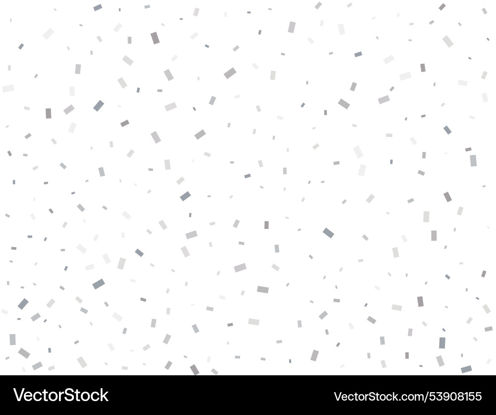 Magic silver rectangular glitter confetti Vector Image