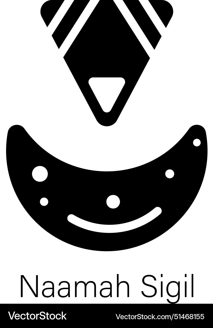 Naamah sigil Royalty Free Vector Image - VectorStock