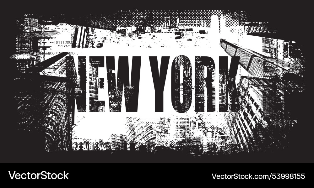 New York City Skyline Art Royalty Free Vector Image