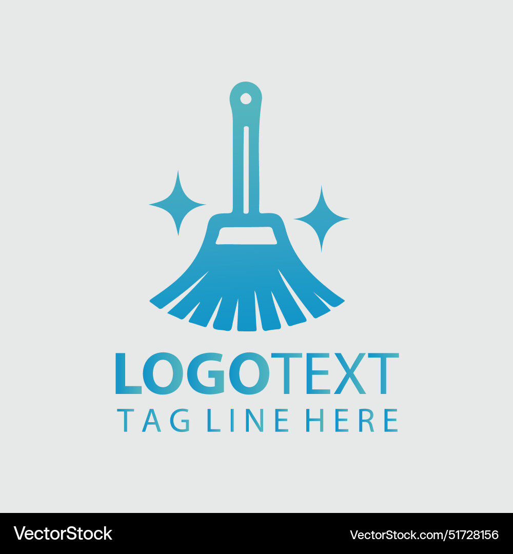 Cleaner logo Royalty Free Vector Image - VectorStock