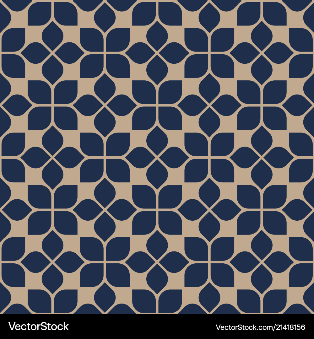 Geometric Floral Pattern Royalty Free Vector Image