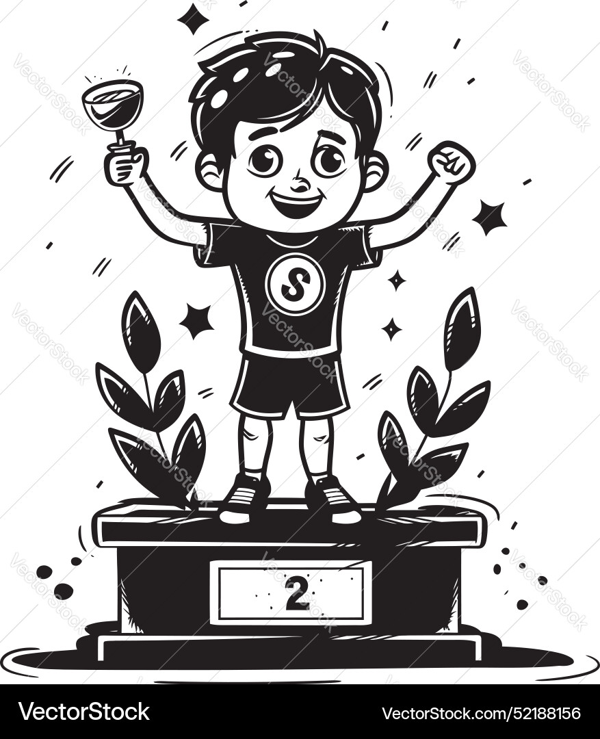 Iconic innovation first position eminence Vector Image