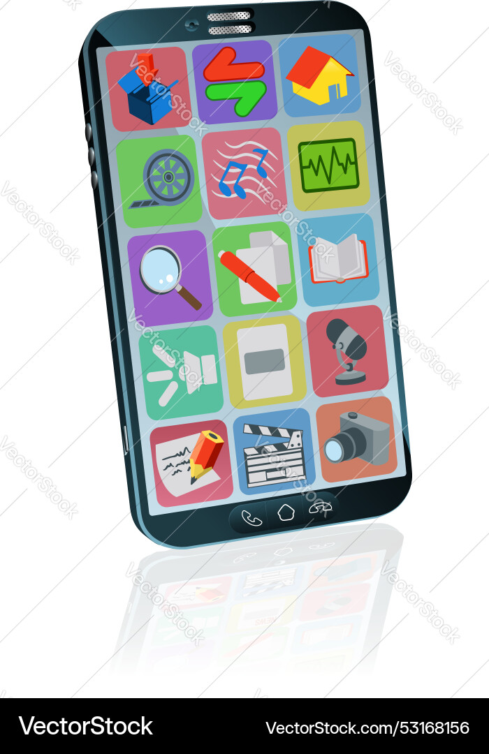 Mobile or cell phone Royalty Free Vector Image