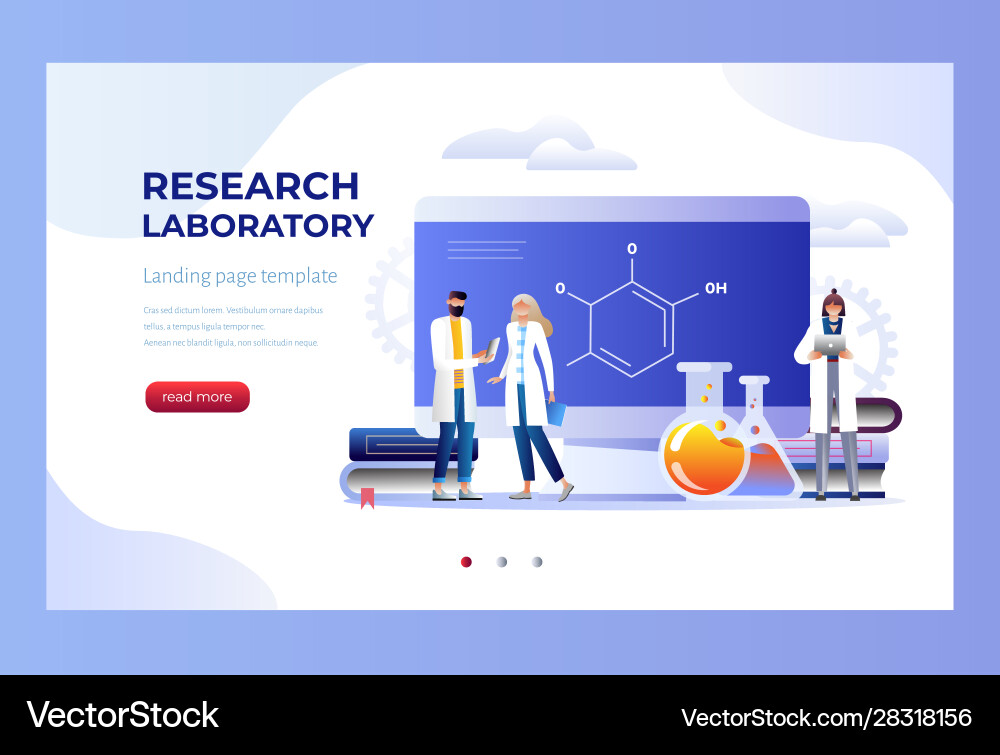 Research laboratory concept Royalty Free Vector Image