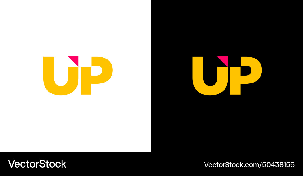 Unique and modern up logo design 11 Royalty Free Vector