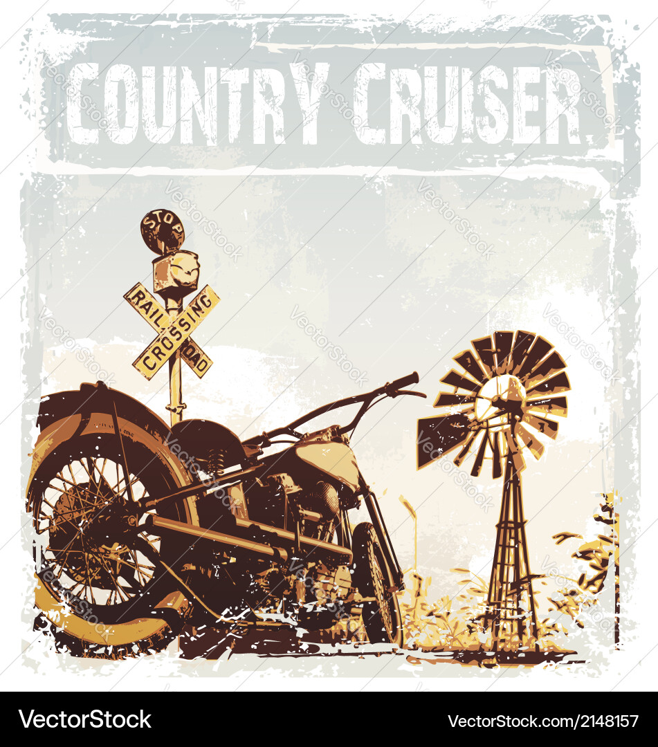 Cruiser Motorcycle Vector Images (over 1,200)