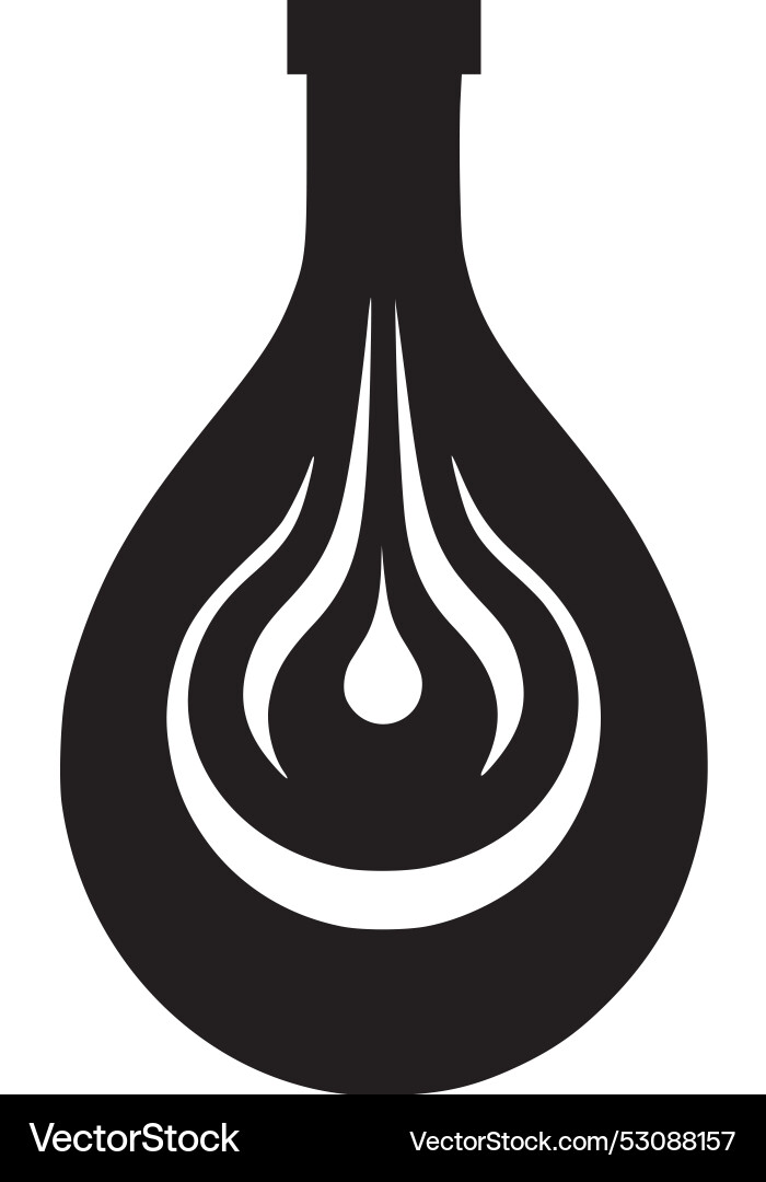 Bottle - black and white isolated icon Royalty Free Vector