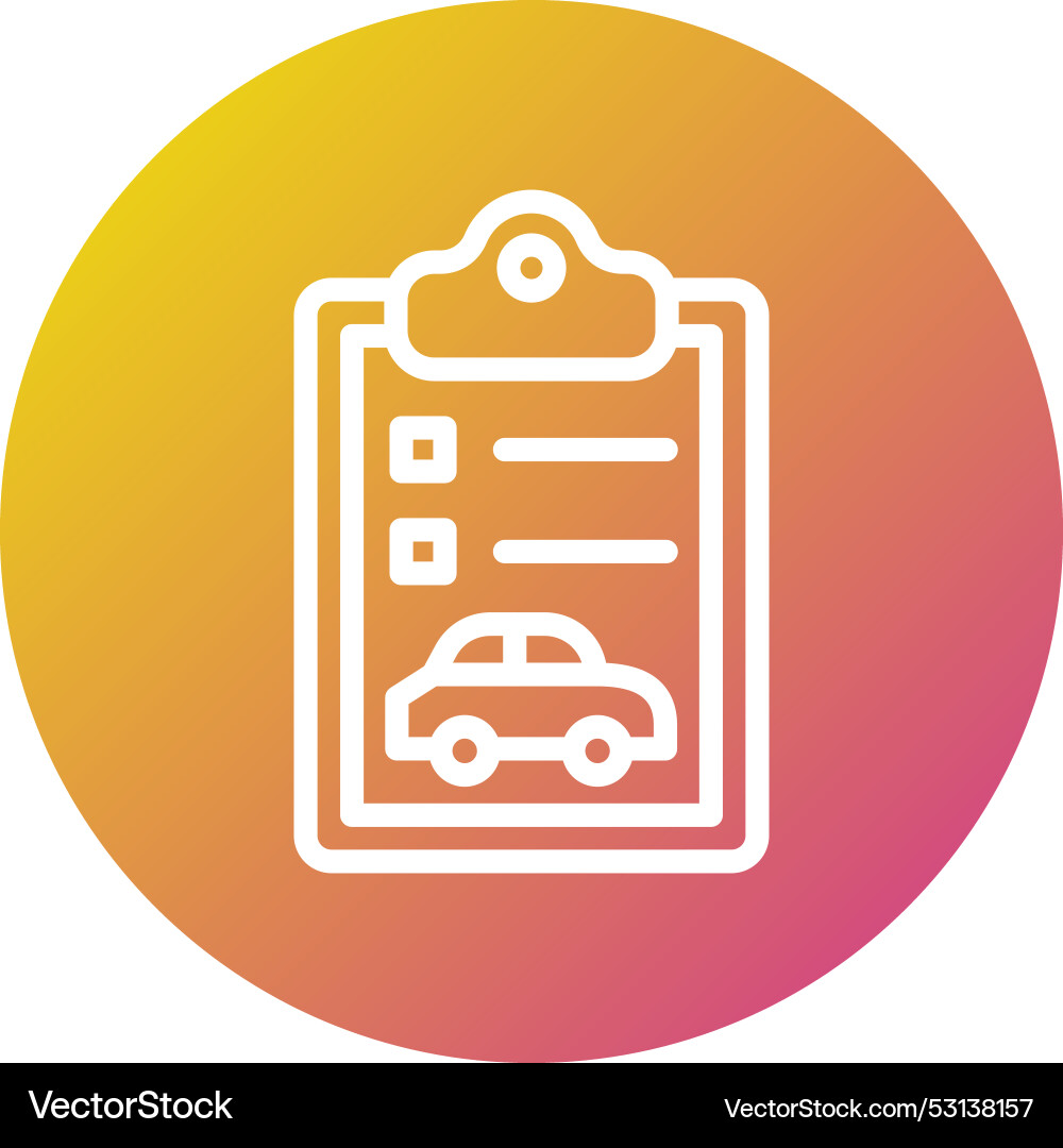 Car report icon design Royalty Free Vector Image