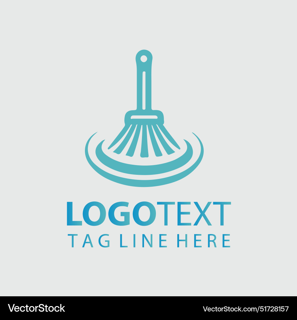 Cleaner logo Royalty Free Vector Image - VectorStock