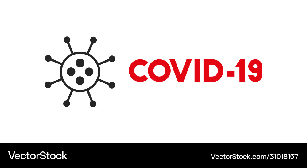 Covid-19 Typography Concept Royalty Free Vector Image