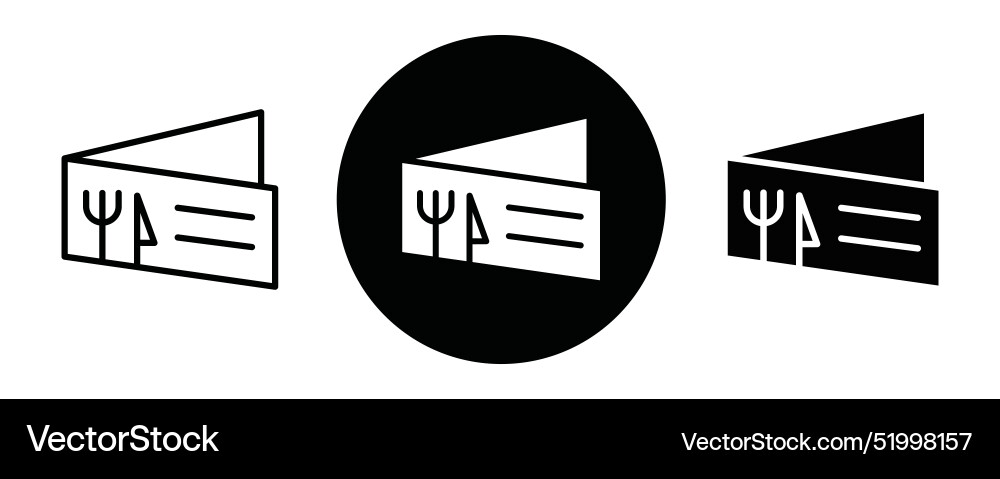 Restaurant outline icon collection or set Vector Image