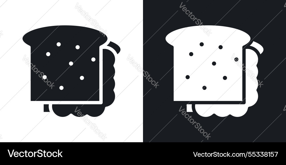 Sandwich icons set black and colored style Vector Image
