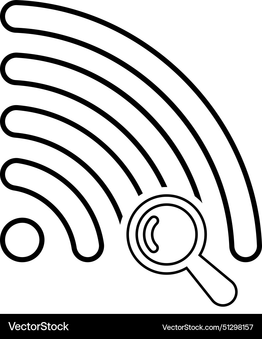 Wifi status icon Royalty Free Vector Image - VectorStock